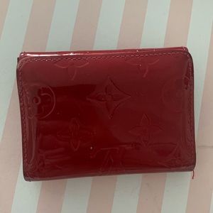 Louis Vuitton | Bags | Louis Vuitton Red Monogram Vernis Wallet | Poshmark